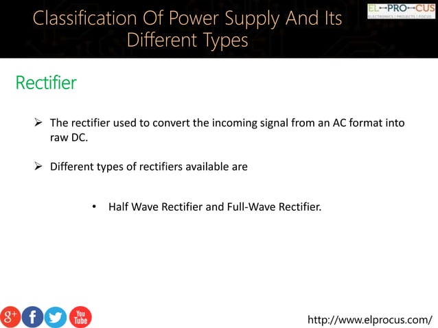Classification of power supply and its different types | PPTX | Gas and ...
