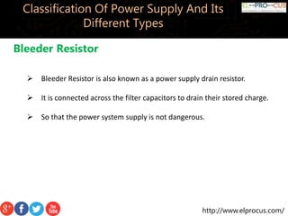 Classification of power supply and its different types | PPTX