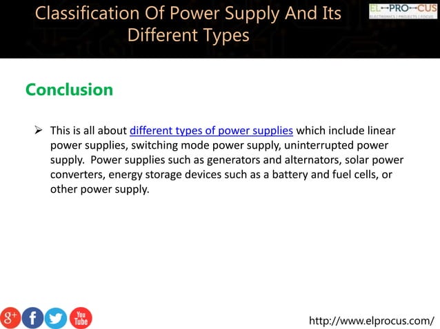 Classification of power supply and its different types | PPTX | Gas and ...