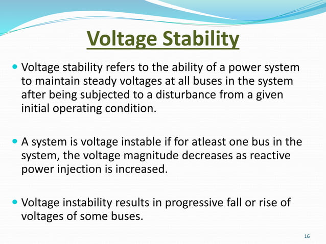 Classification Of Power System Stability | PPT