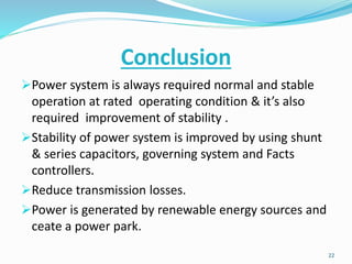 Classification Of Power System Stability | PPTX