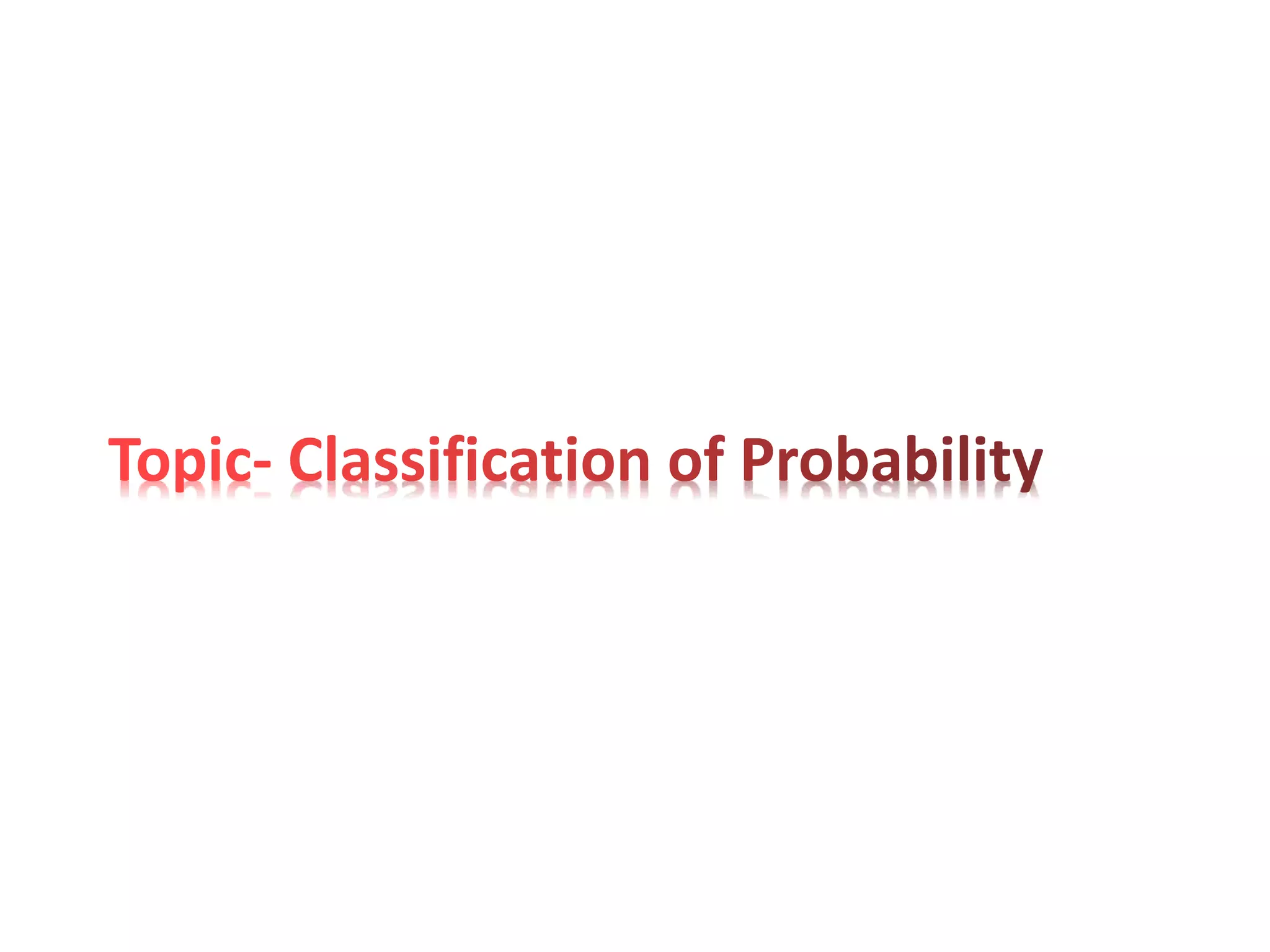 Classification of Probability.pptx