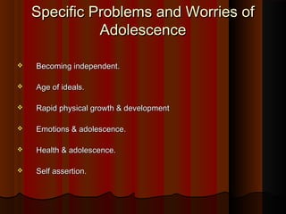 Classification of problems of adolescents | PPT | Parenting Teens ...