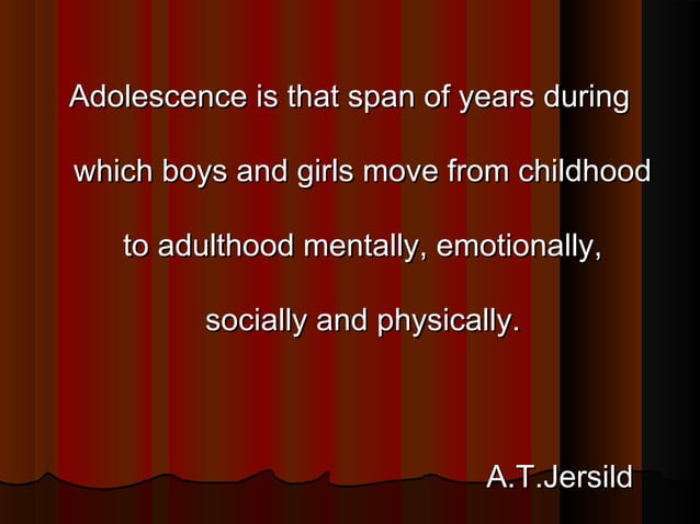 Classification of problems of adolescents | PPT