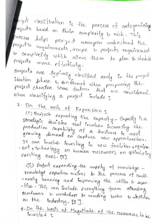 Classification of Project................ | PDF