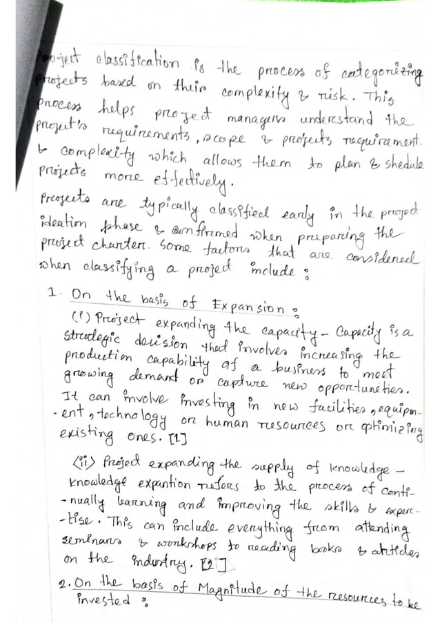 Classification of Project................ | PDF