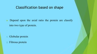 Classification of protein | PPTX
