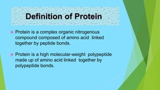 Classification of protein | PPTX