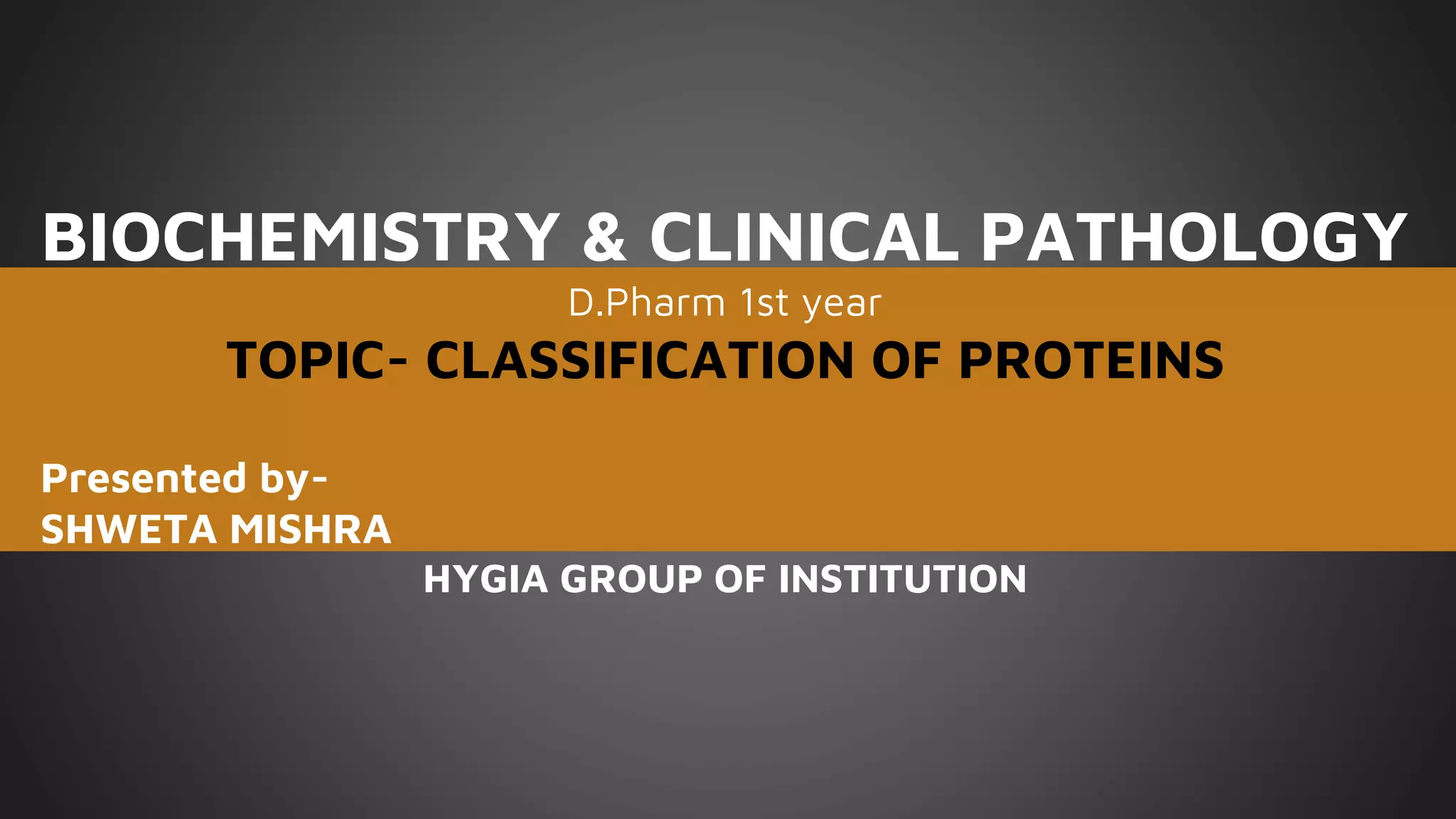 Classification of proteins | PPTX | Chemistry | Science