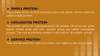 Classification of proteins | PPTX | Chemistry | Science