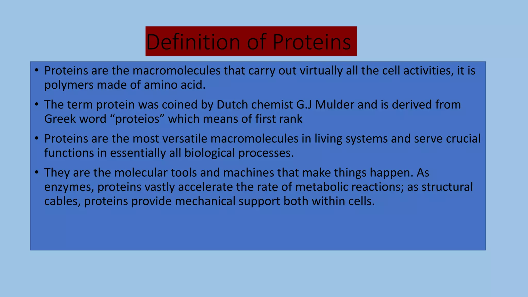 Classification of proteins | PPTX