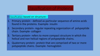Classification of proteins | PPTX