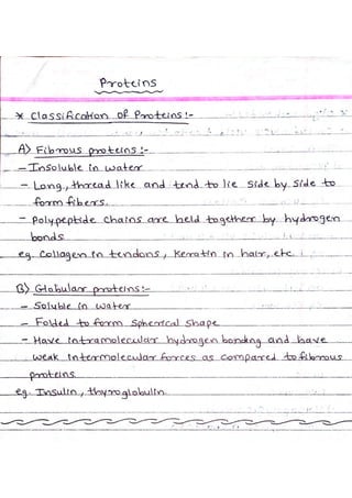 Classification of Proteins | PDF