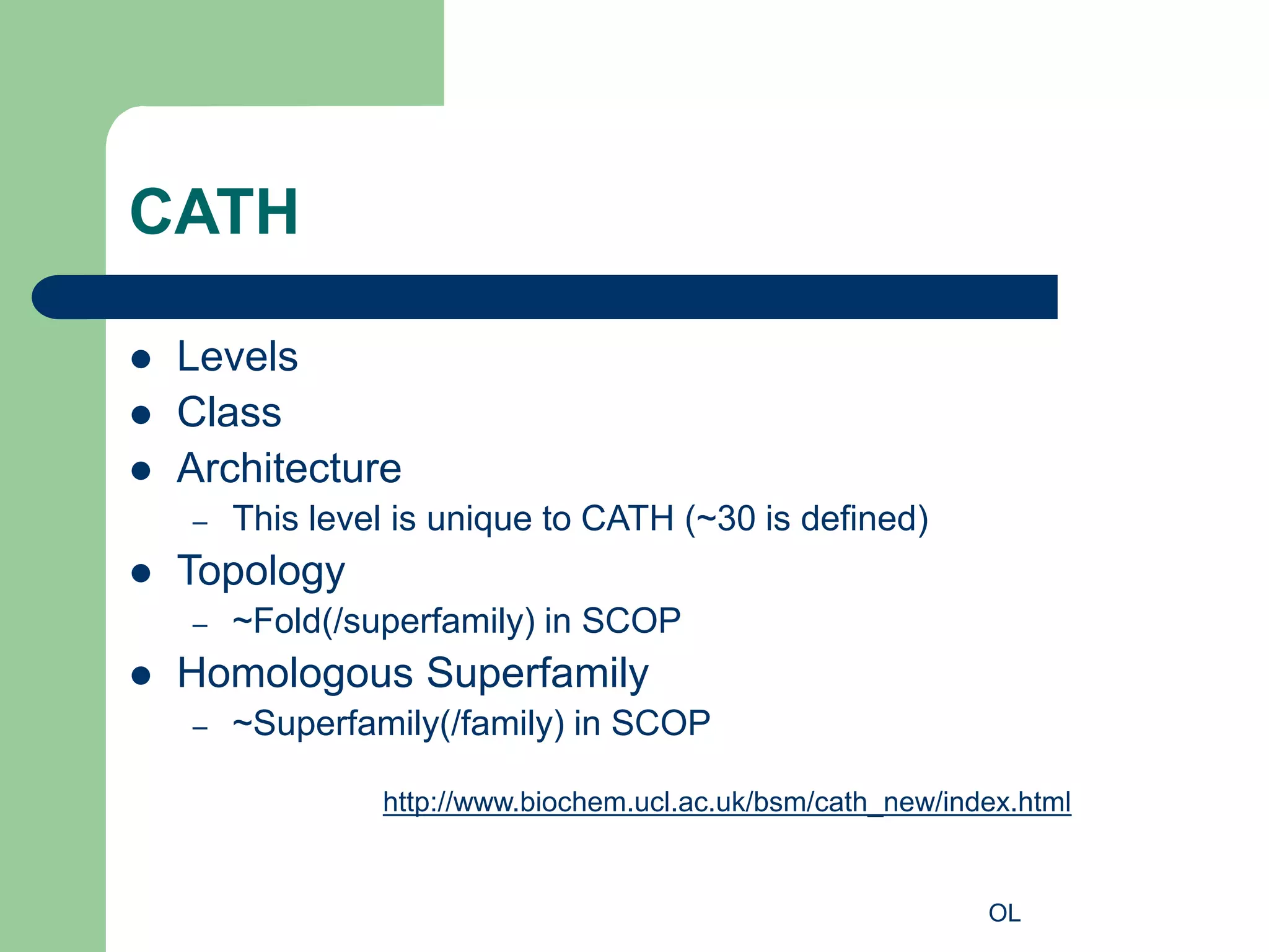 Classification_of_protein_structure.ppt | Databases | Computer Software and Applications