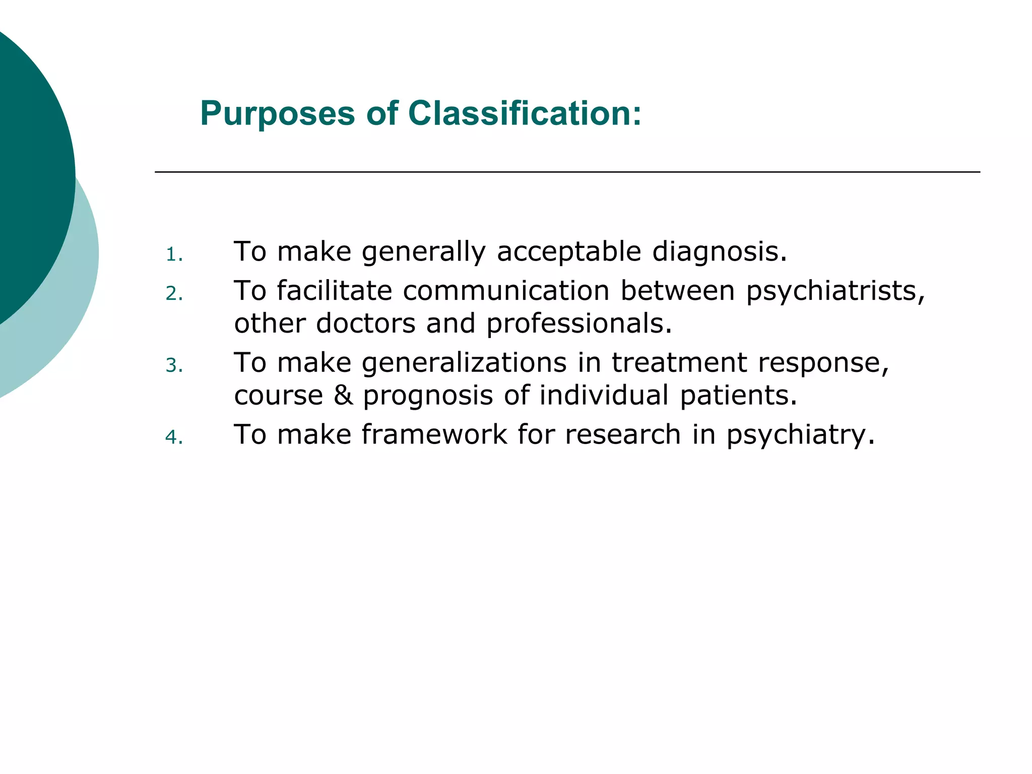 Classification of psychiatric disorders by Dr. Fatima.ppt