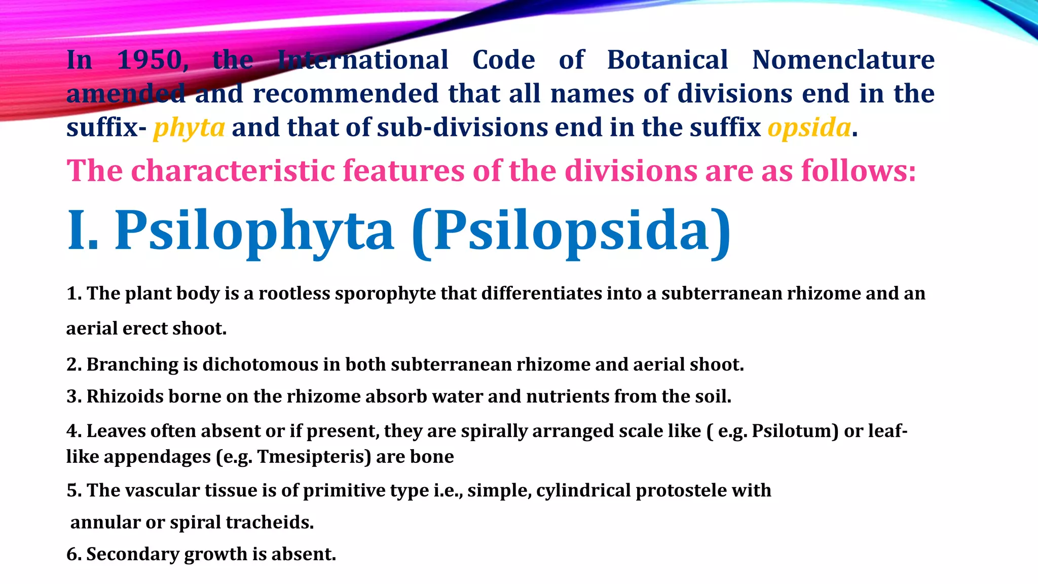 Classification of pteridophytes | PPTX