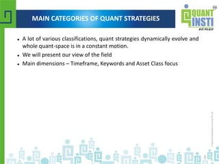 Classification of quantitative trading strategies webinar ppt | PPT