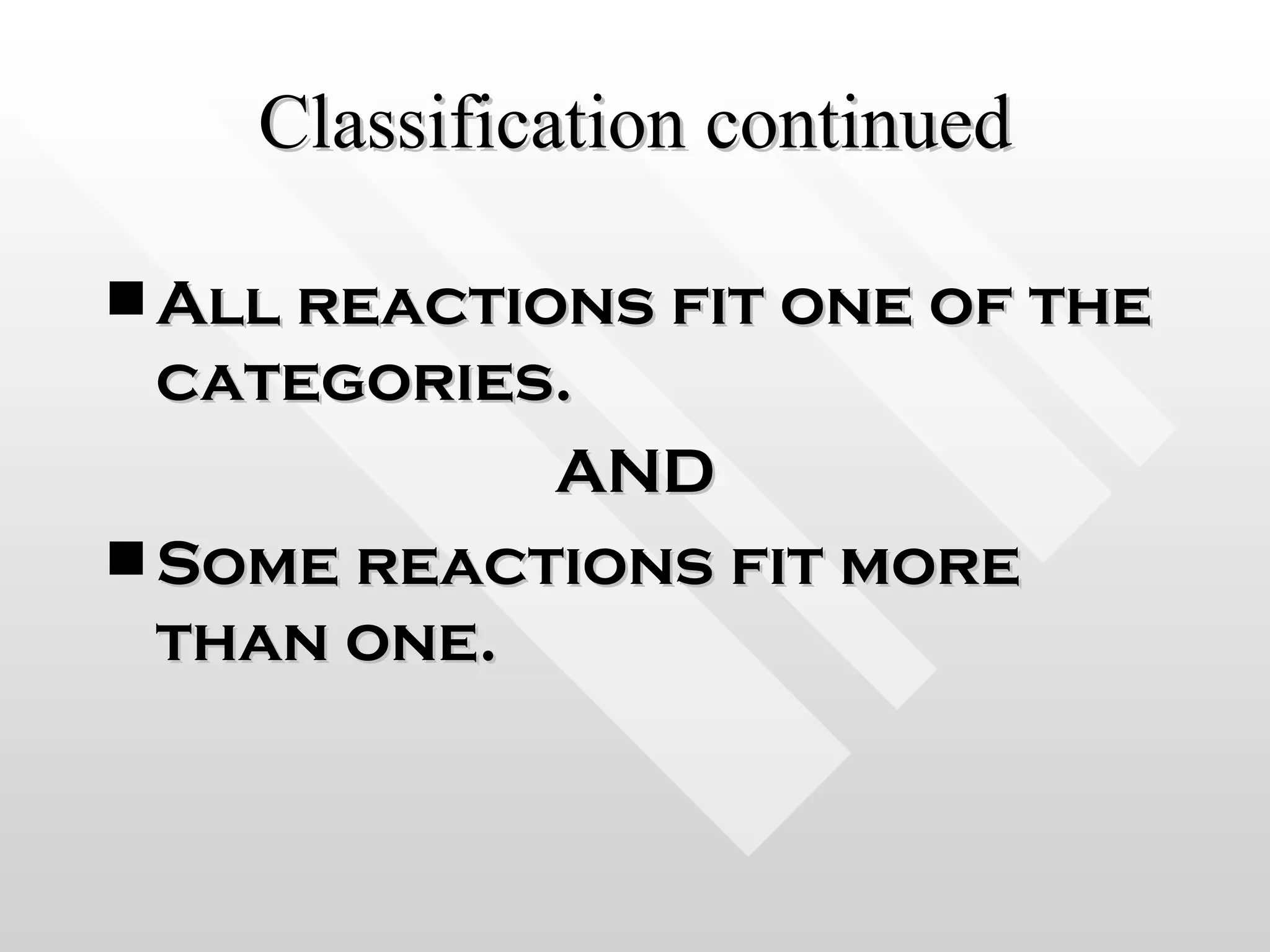 Classification of Reactions | PPT