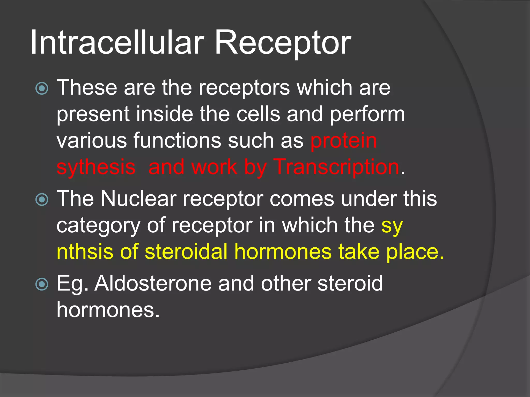 Classification of receptors family by vivek sharma | PPTX