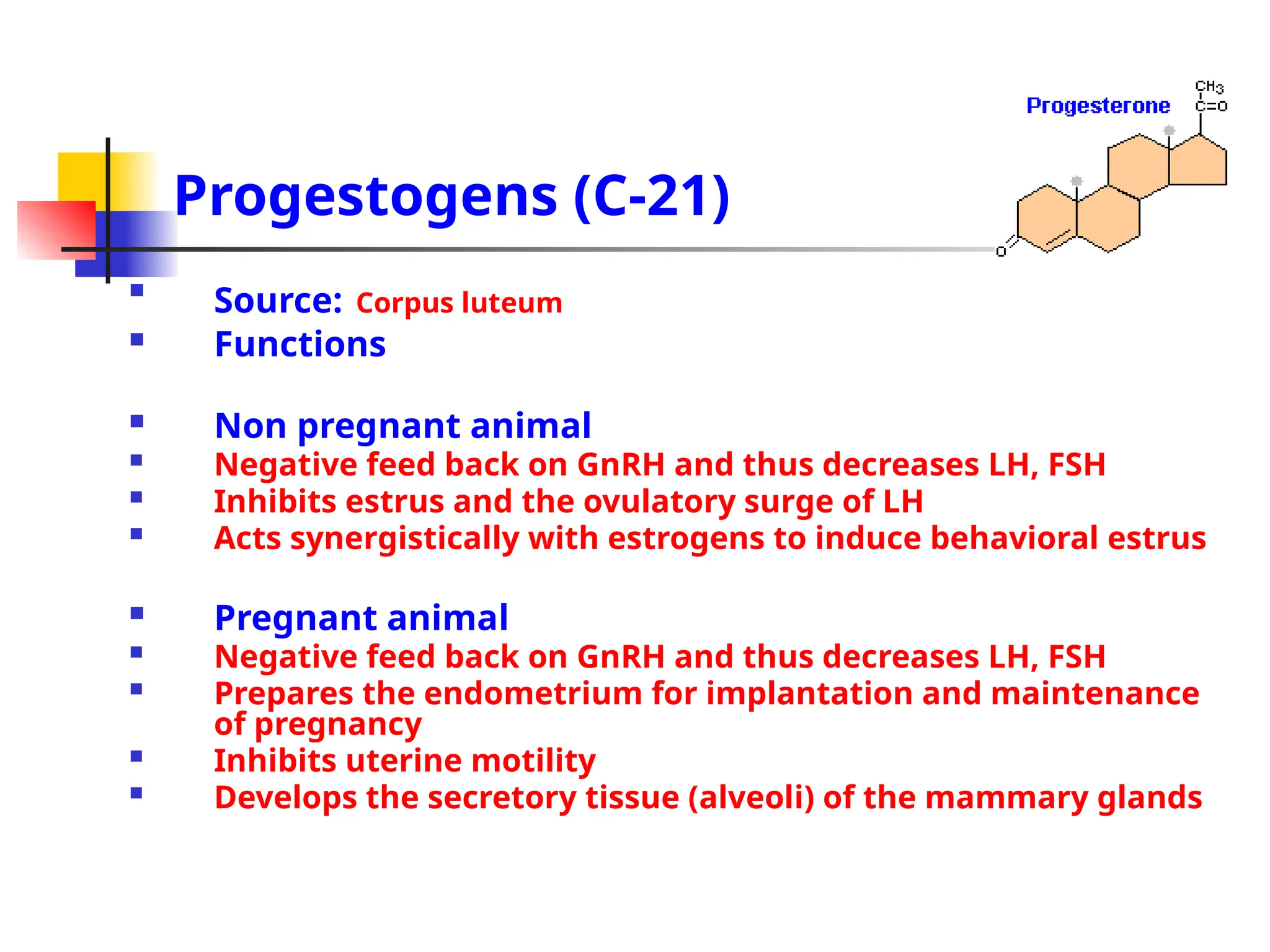 Classification of Repro hormones Bovines. pptx | PPTX