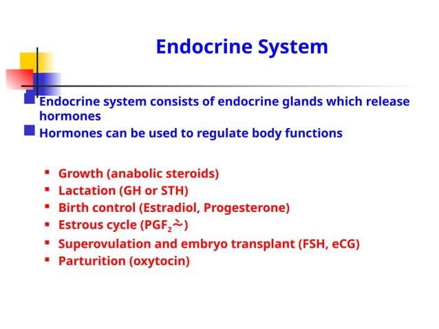 Classification of Repro hormones Bovines. pptx | PPTX