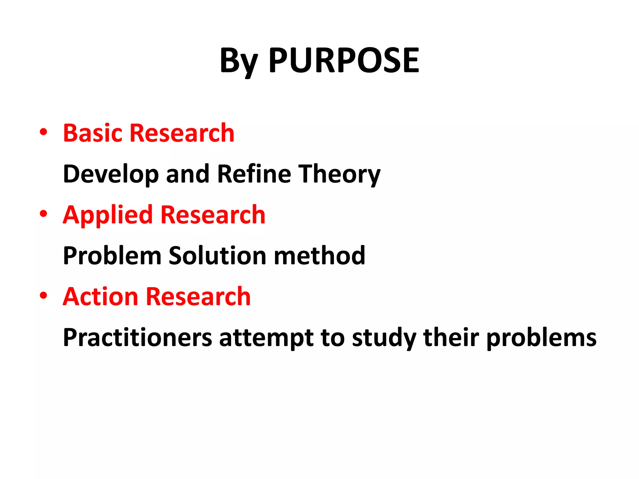 Classification of research | PPTX