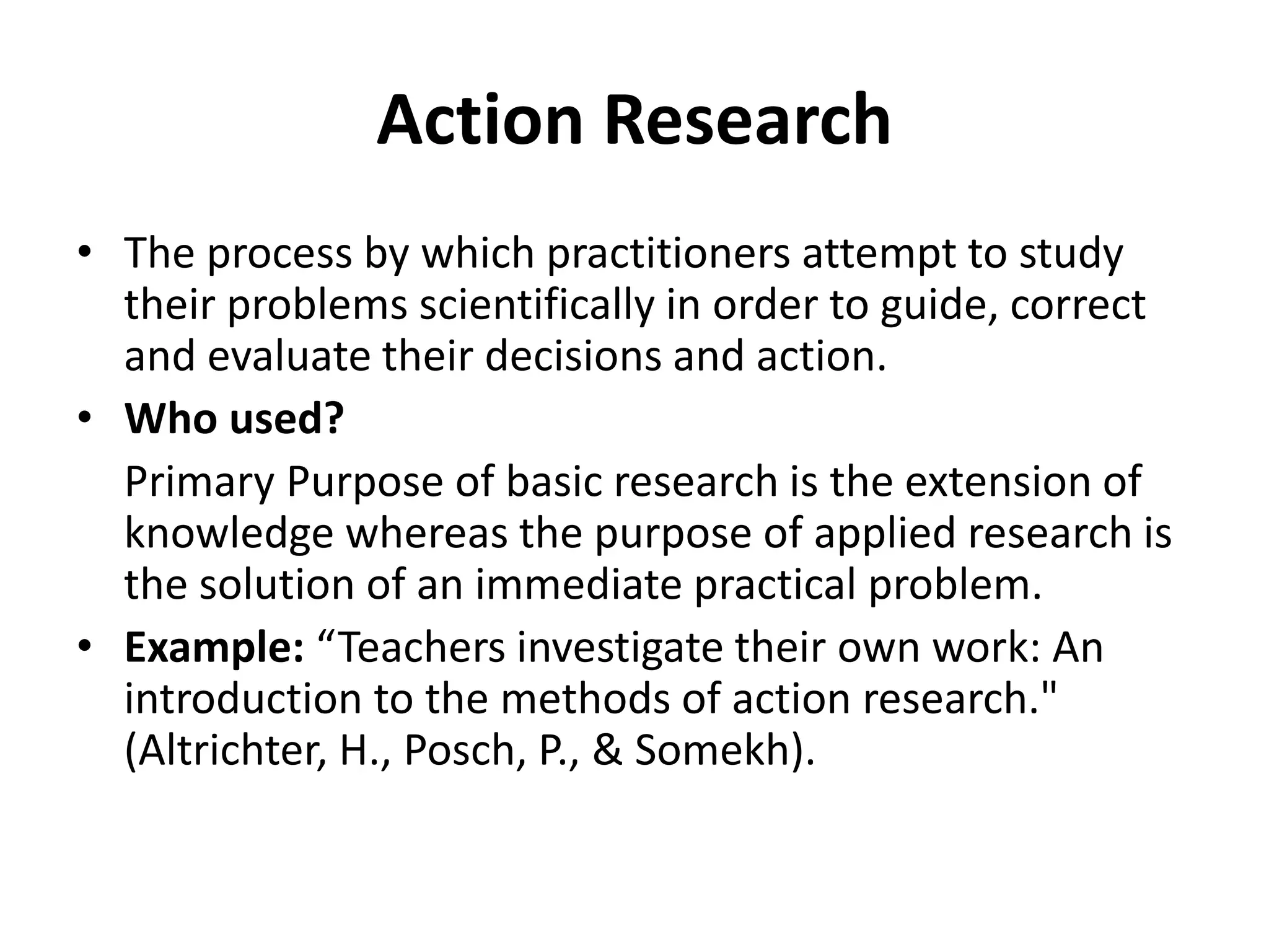 Classification of research | PPTX