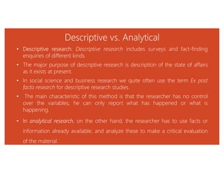 Classification of research-unit 2 | PPT