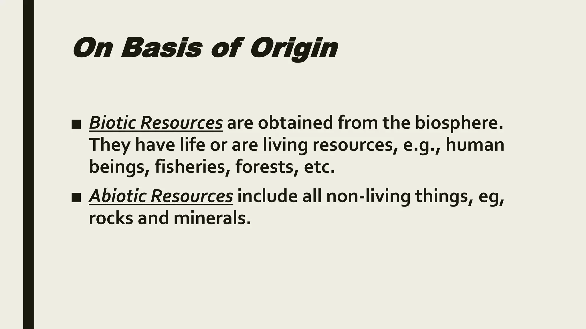 Classification of resources | PPTX