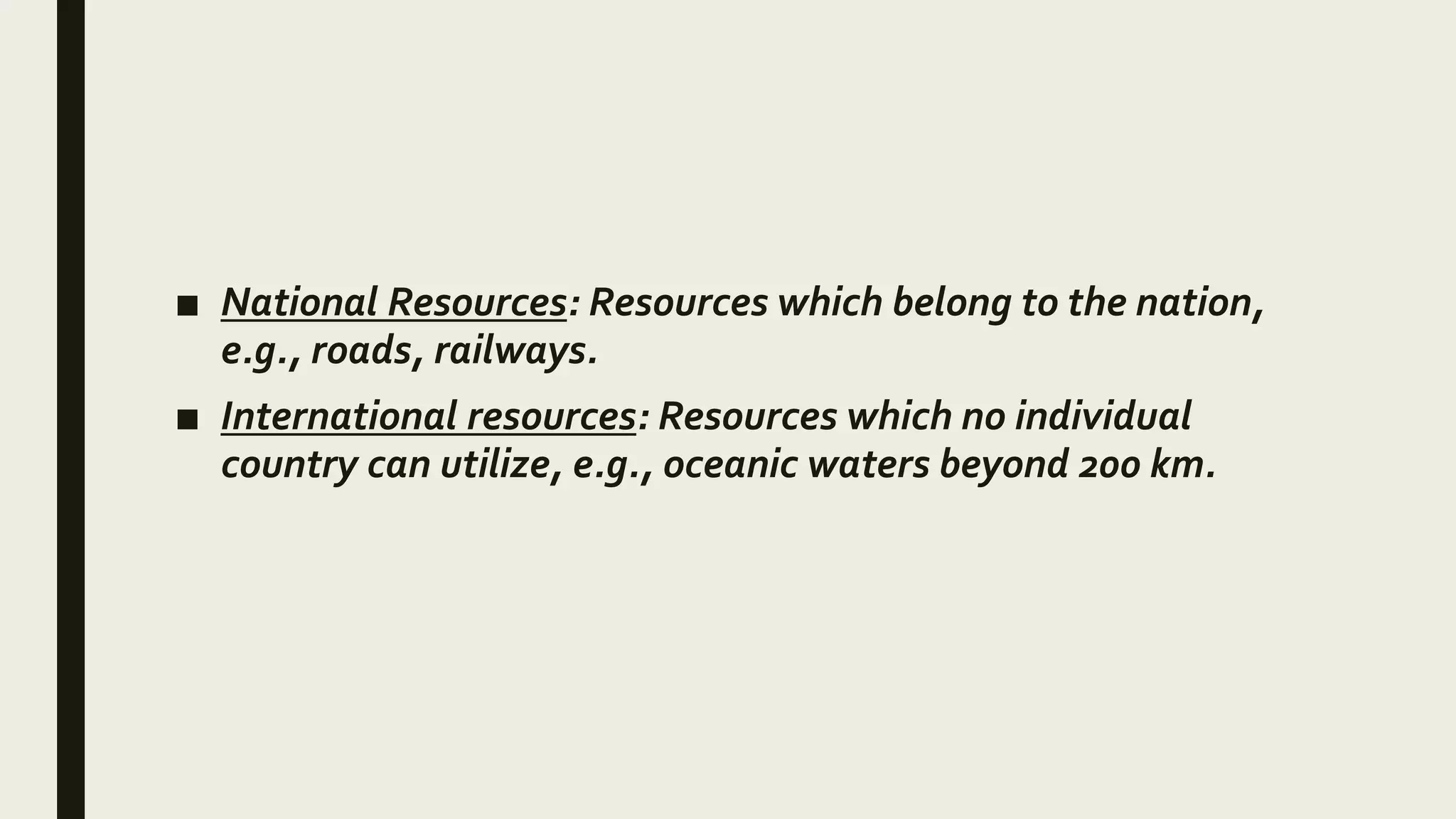 Classification of resources | PPTX