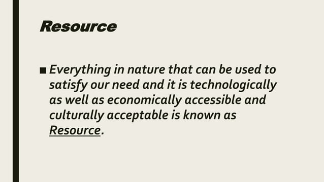 Classification of resources | PPTX