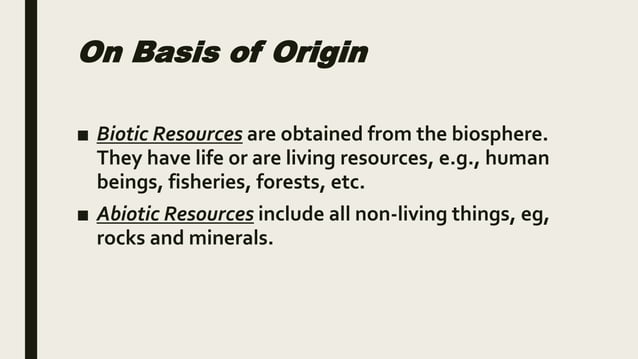 Classification of resources | PPTX