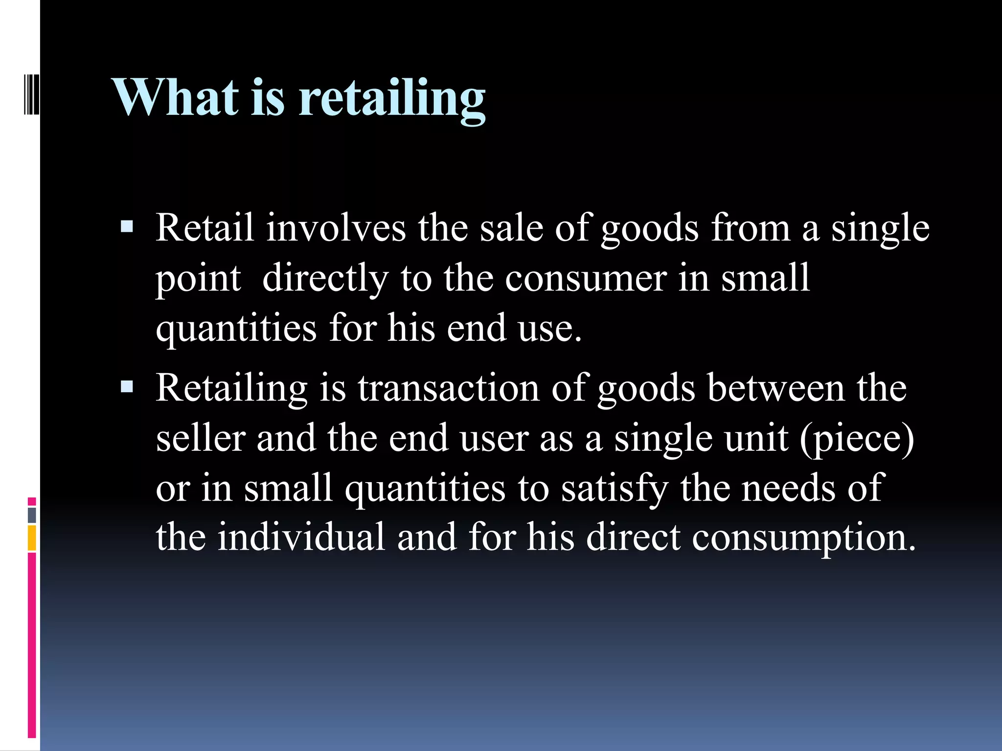 Classification of retailing | PPTX
