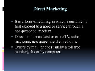 Classification of retailing | PPTX