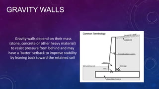 Classification of retaining wall | PPTX