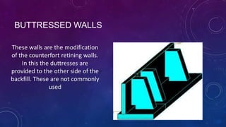 Classification of retaining wall | PPTX