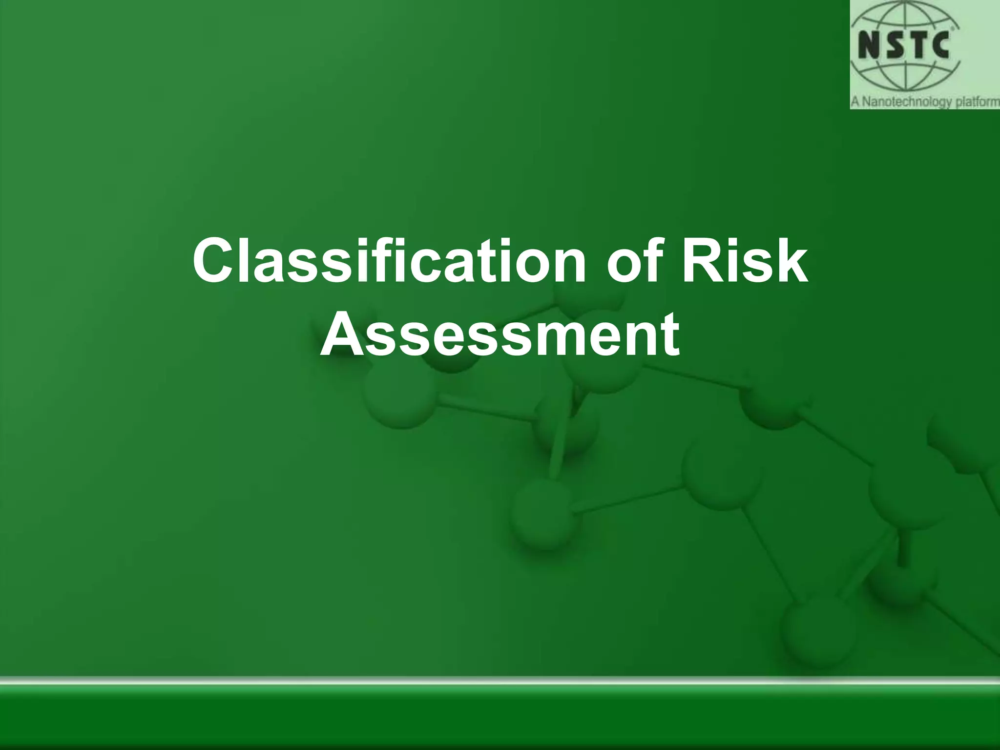 Classification of risk assessment | PPTX