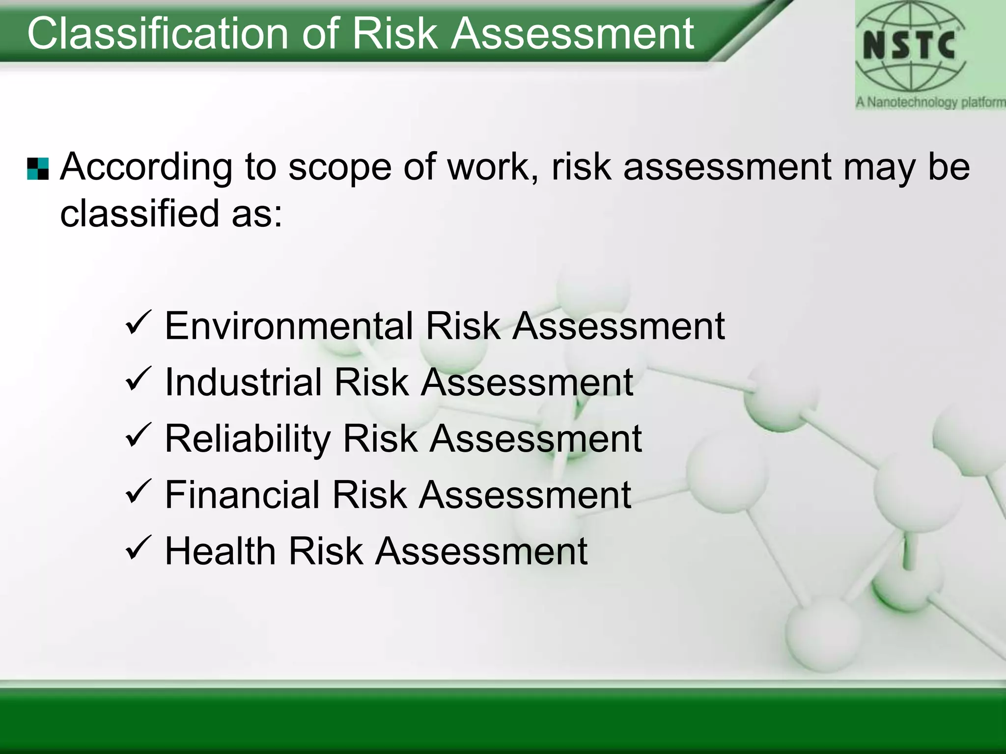 Classification of risk assessment | PPTX