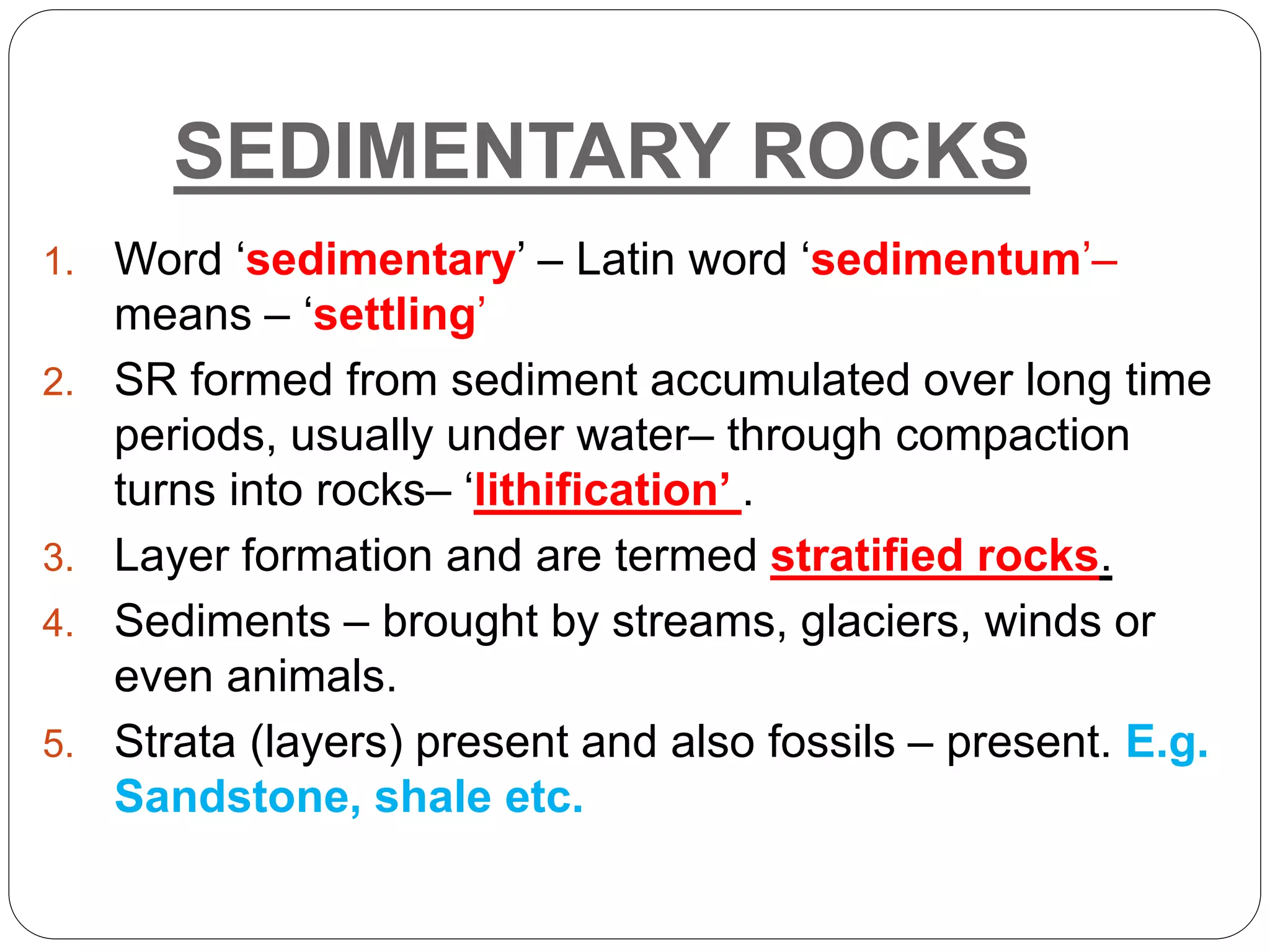 Classification of rocks | PPTX