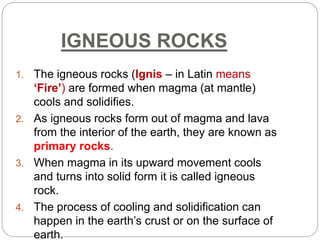 Classification of rocks | PPTX