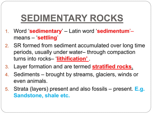 Classification of rocks | PPTX