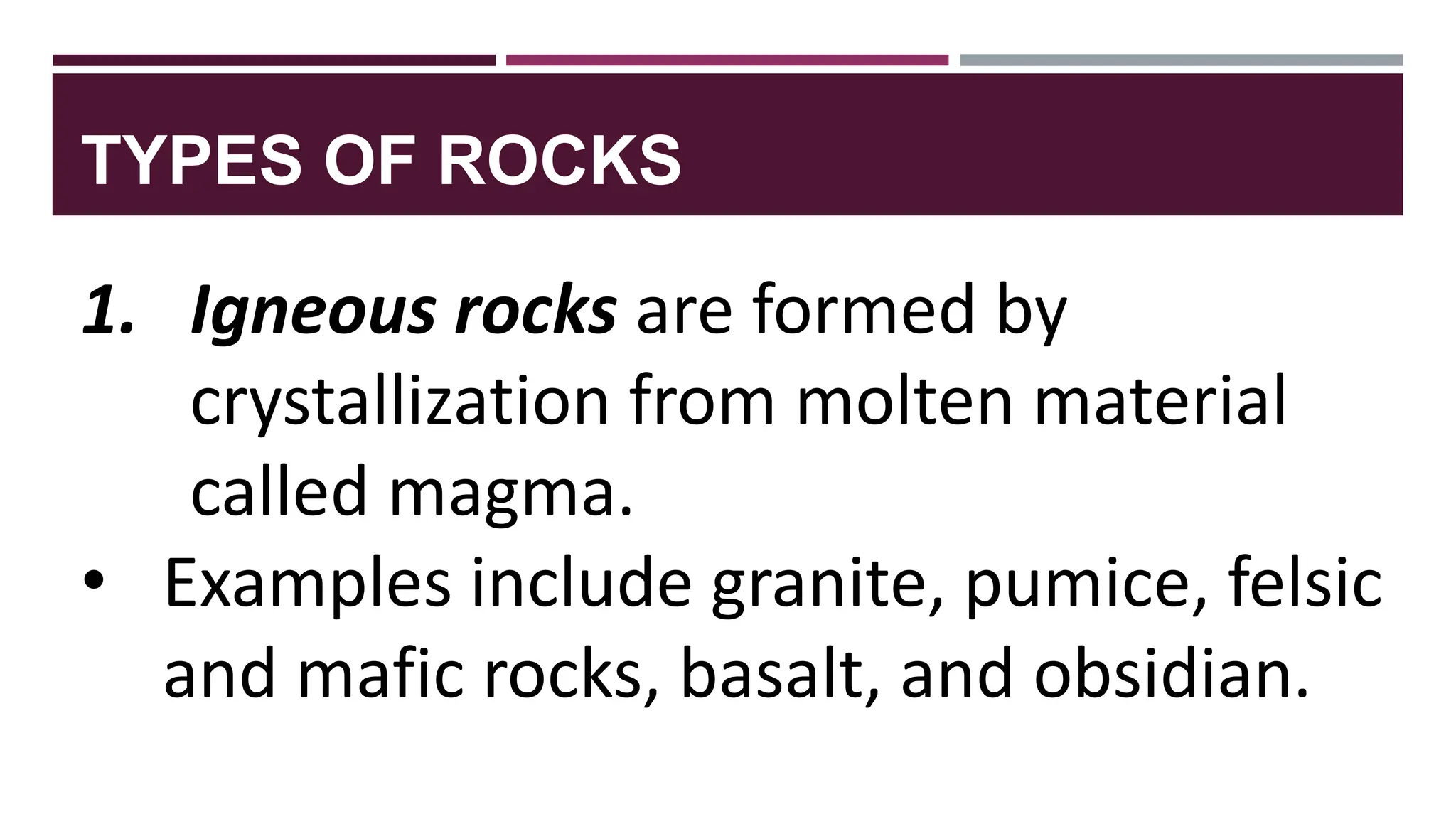 Classification of Rocks power point .pptx | Geology | Science