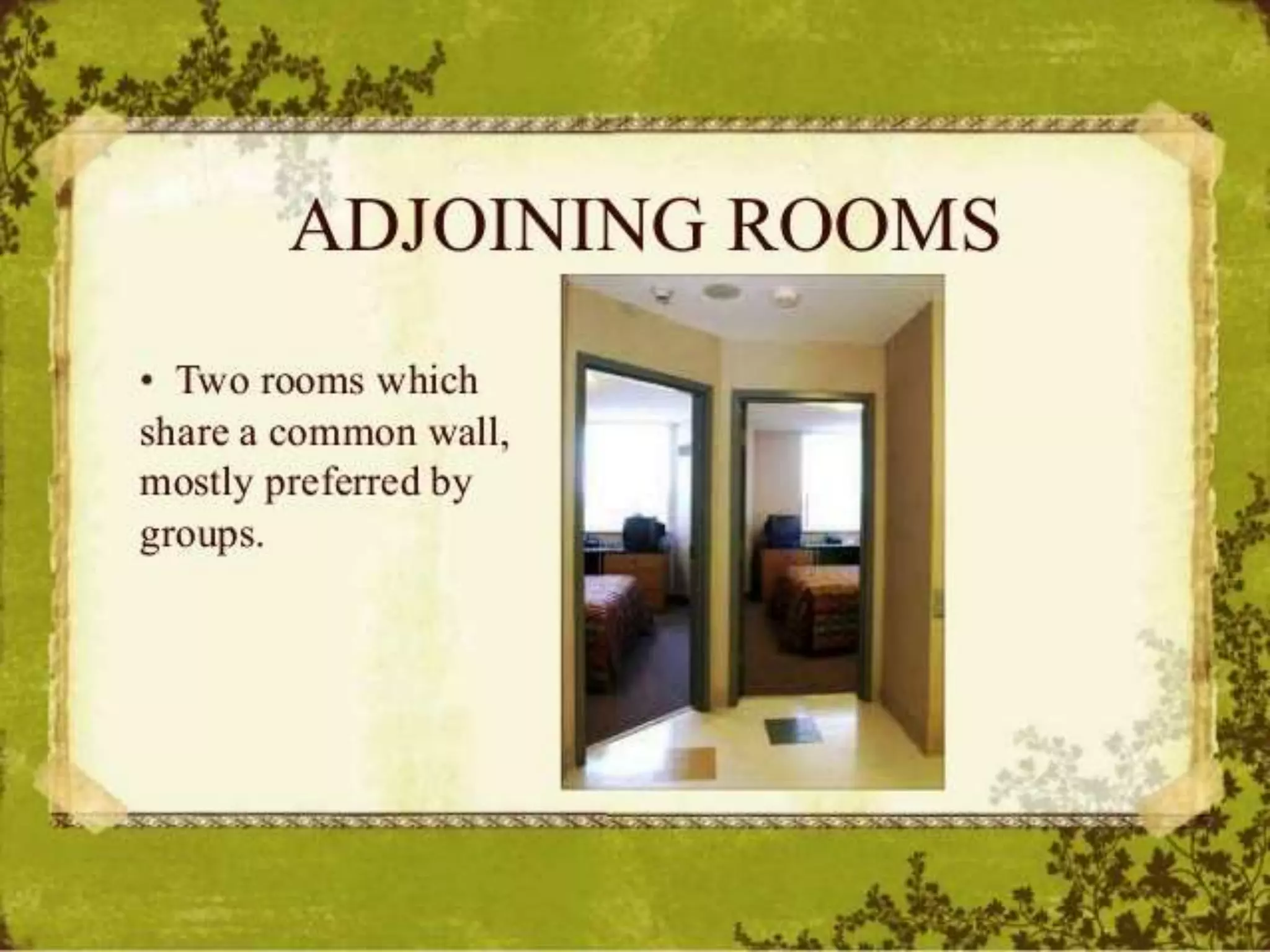 Classification of rooms | PPTX