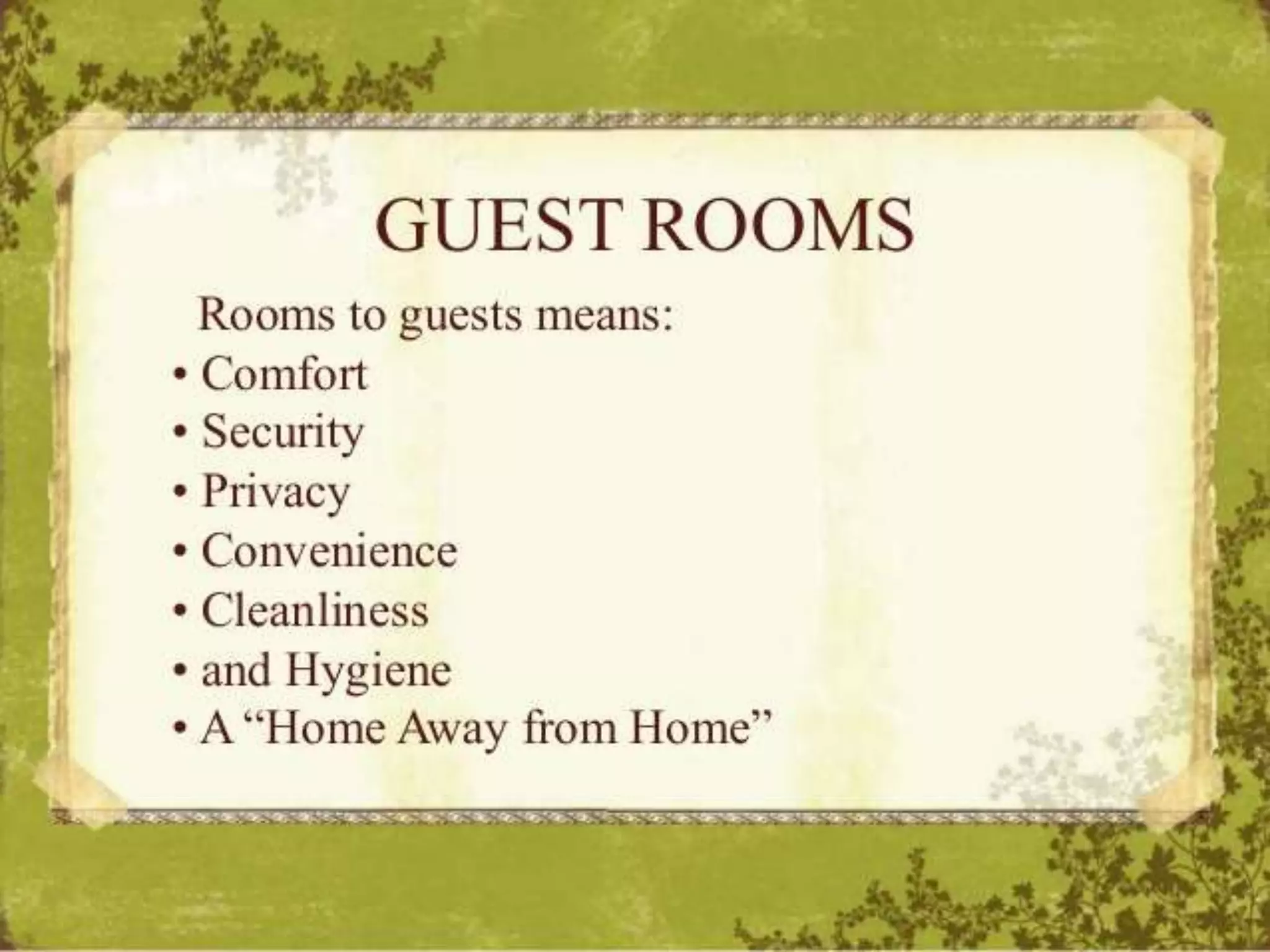 Classification of rooms | PPTX