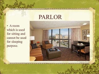 Classification of rooms | PPTX