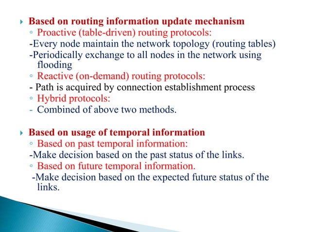 Classification of routing protocols | PPTX