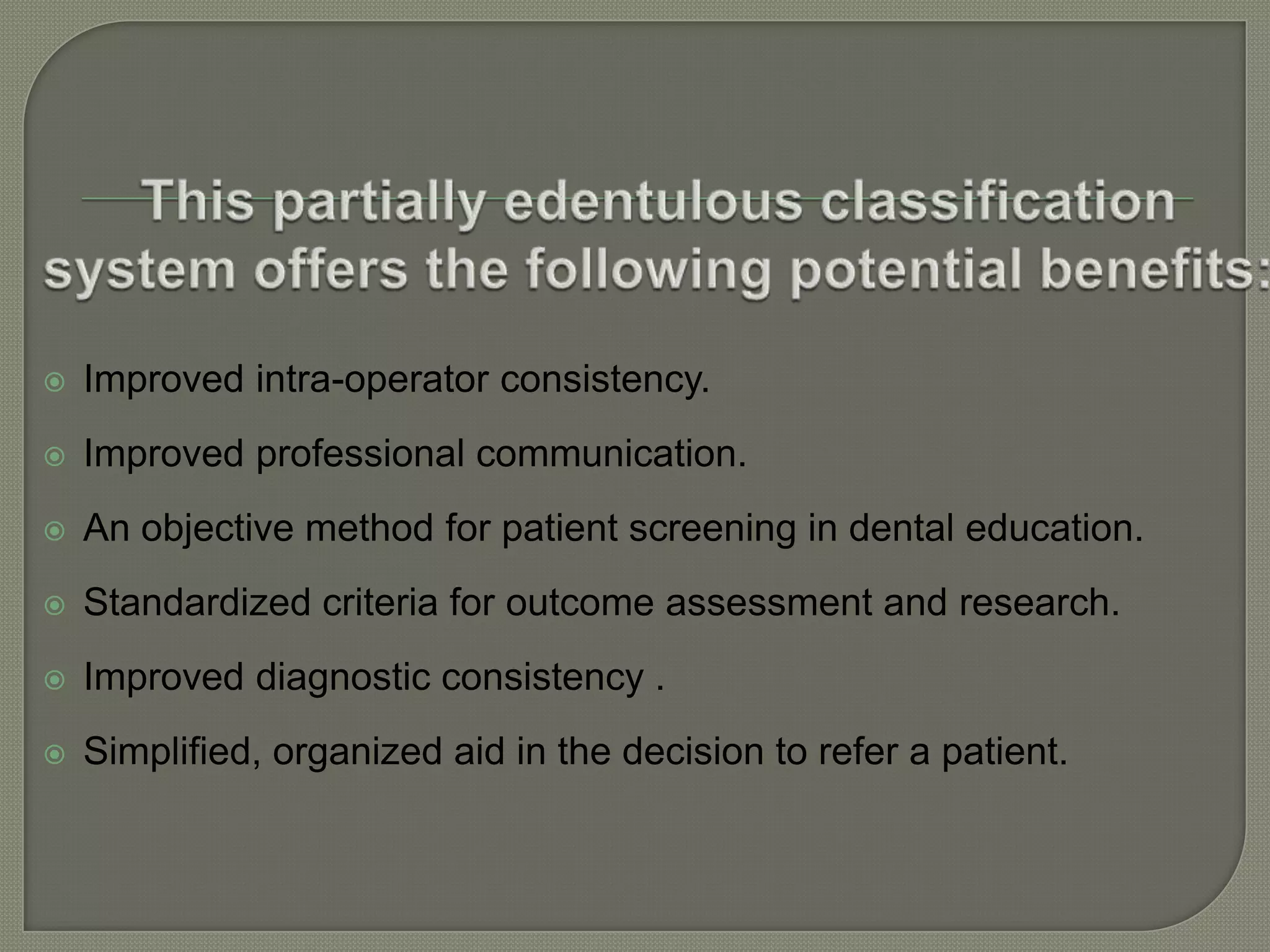 Classification of rpd | PPTX