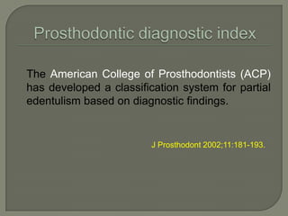 Classification of rpd | PPTX