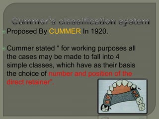Classification of rpd | PPTX
