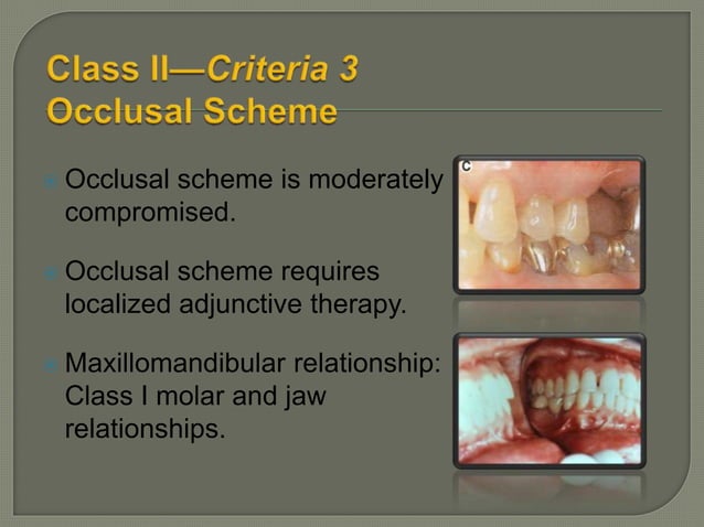 Classification of rpd